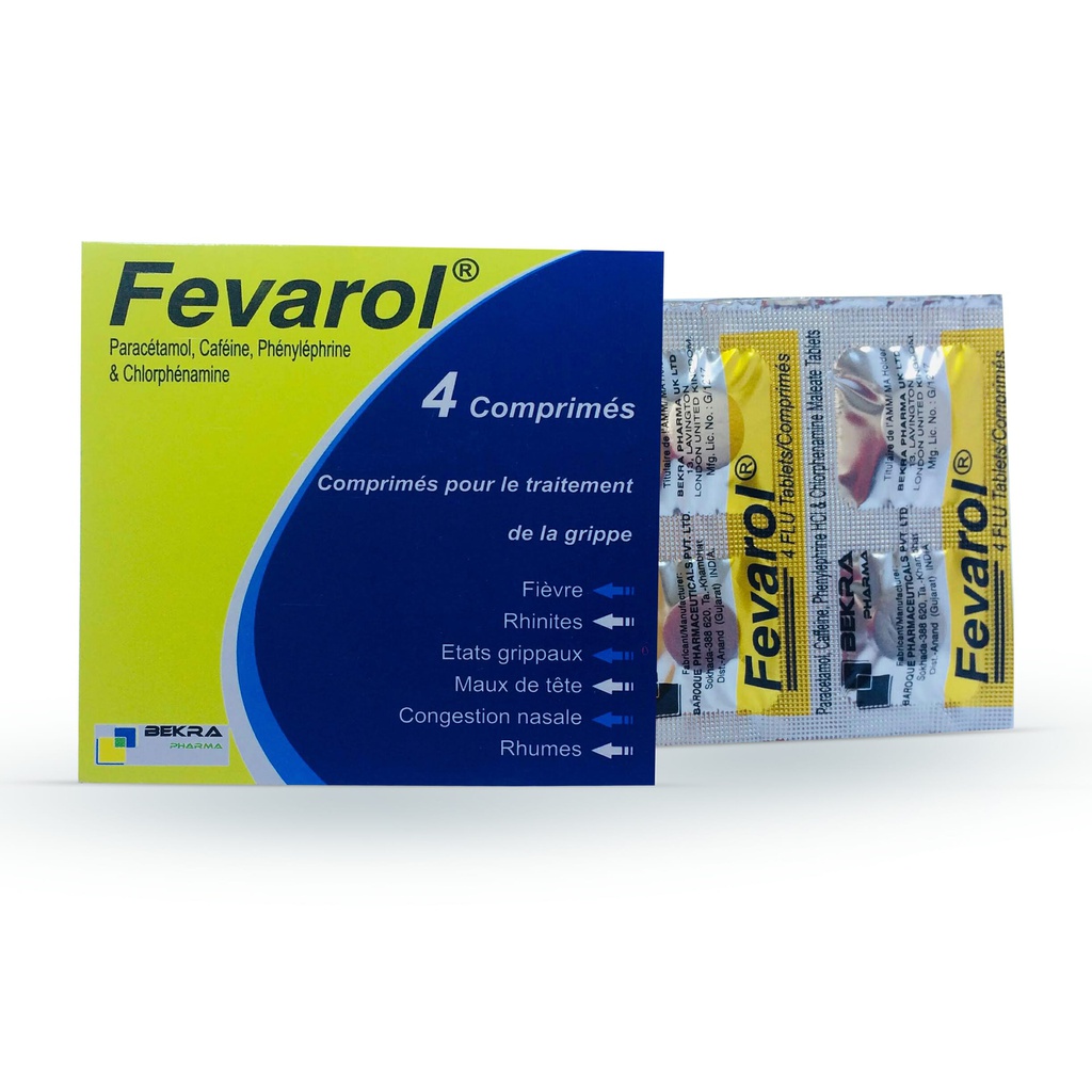 FEVAROL 500MG/2MG/30MG/5MG CPR B/200 | PHARMACIE DU MALL